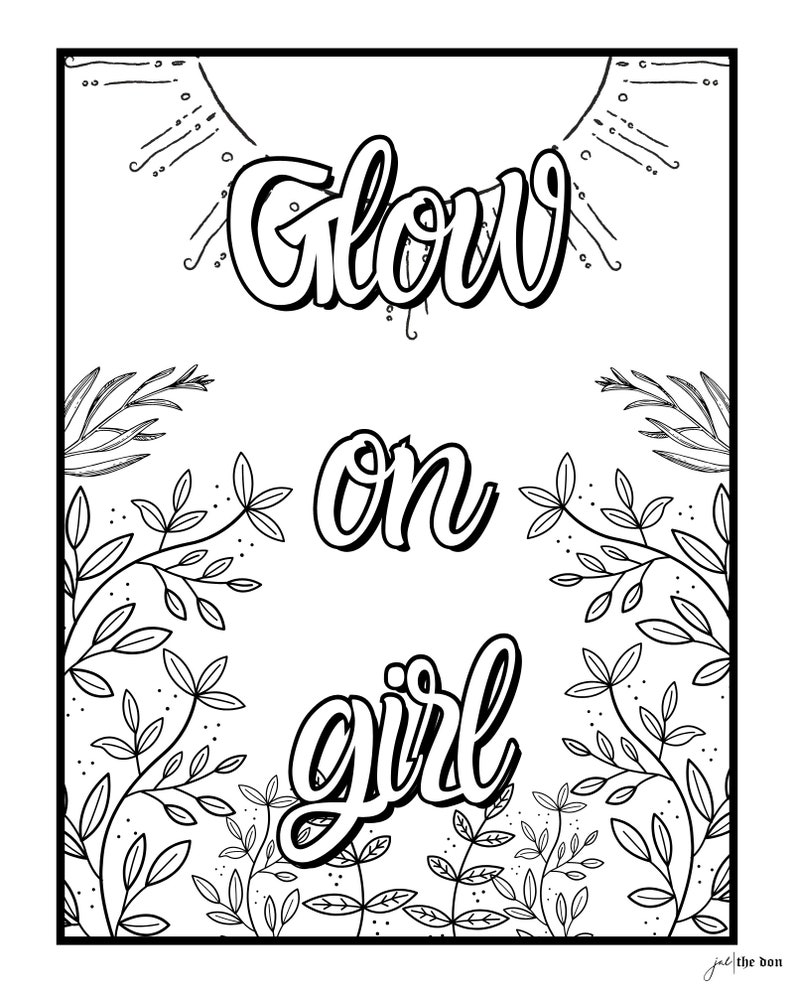 Affirmation Coloring Book, Affirmation Coloring Pages, Adult Coloring ...