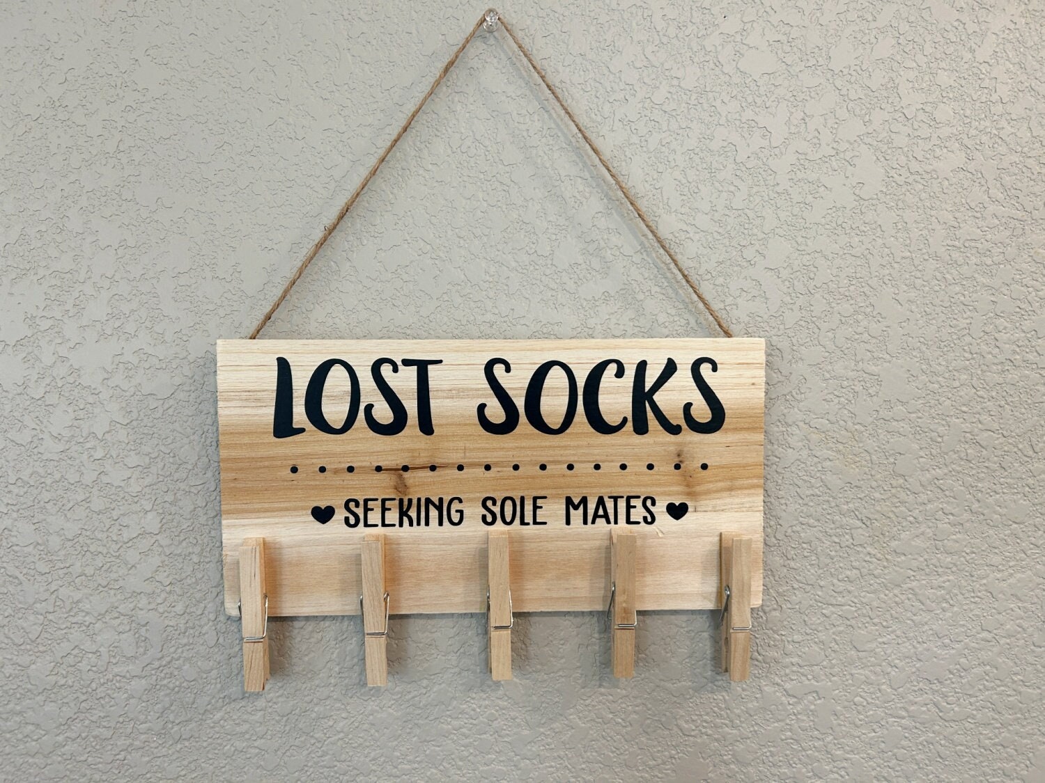 Lost Socks Rustic Wood Sign: Laundry Room Decor - Etsy