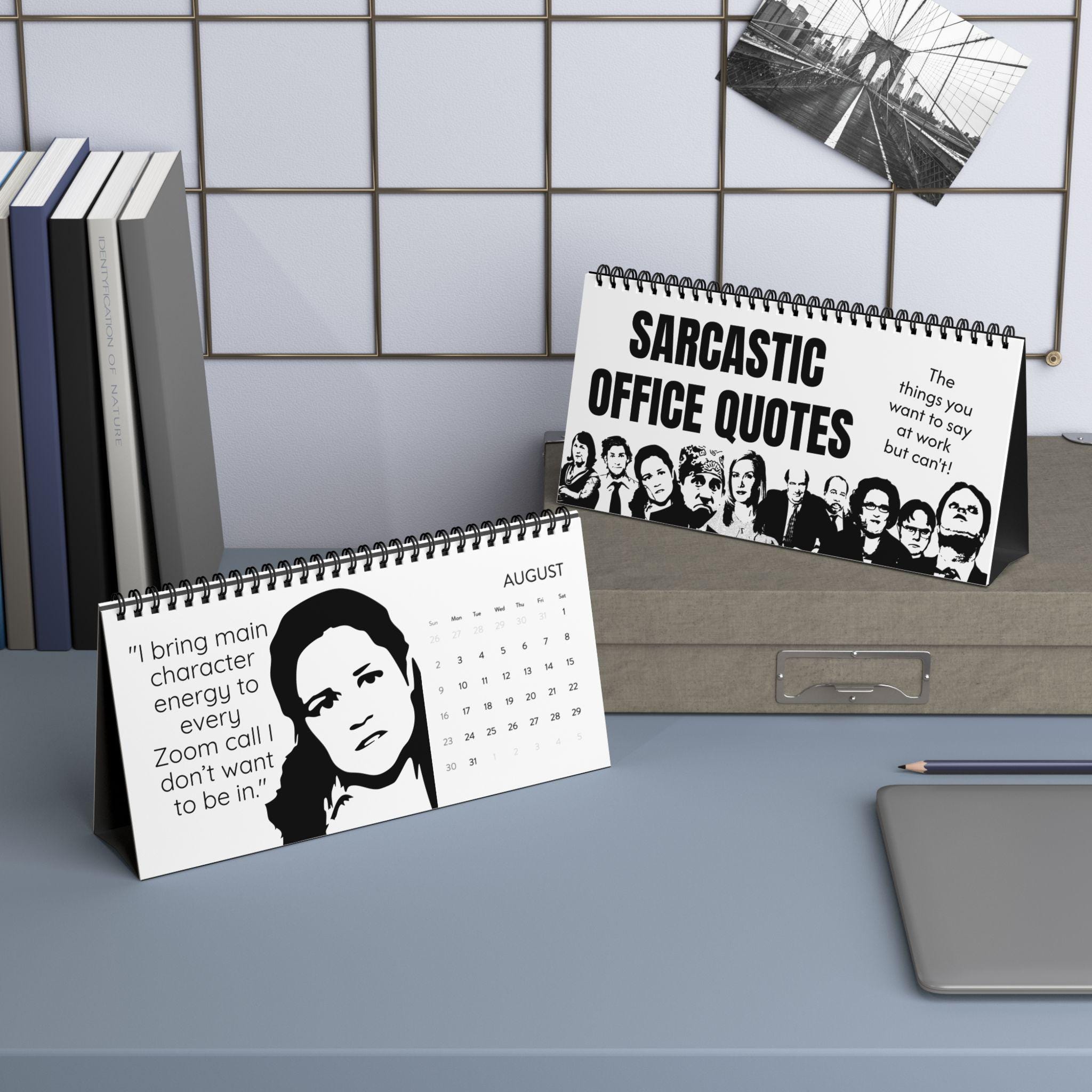 Sarcastic Office Quotes Desktop Calendar (2026) - Office Calendar ...