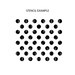 Polka Dot Stencil: Reusable Mylar Circle Pattern - Etsy