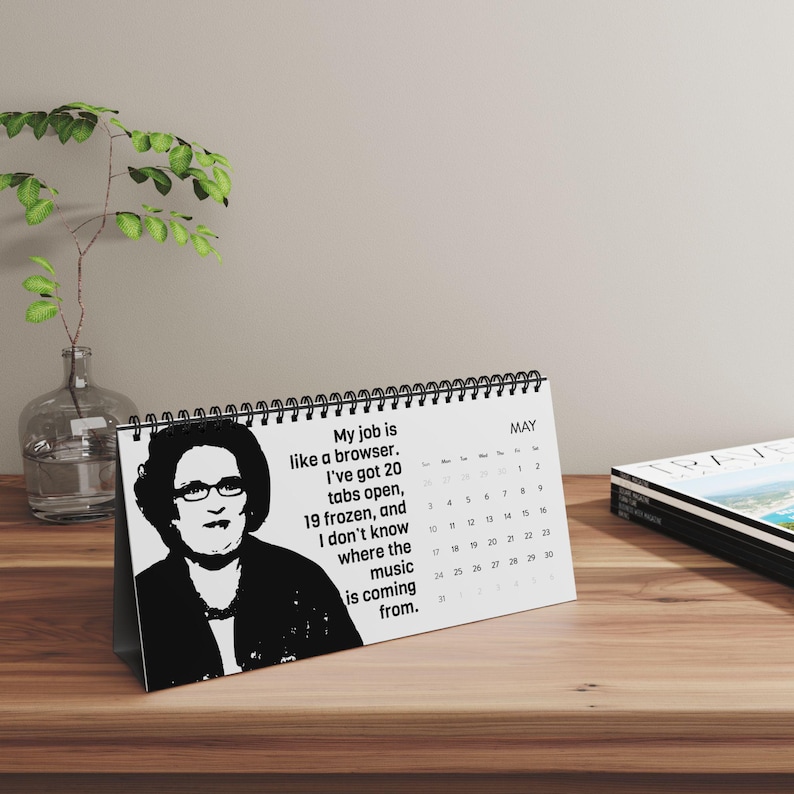 Sarcastic Office Quotes Desktop Calendar (2026) - Office Calendar ...