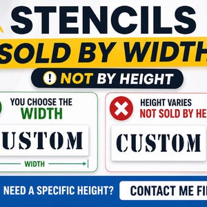 Custom Word Stencil: Reusable Mylar Stencil for Painting & Etching - Etsy
