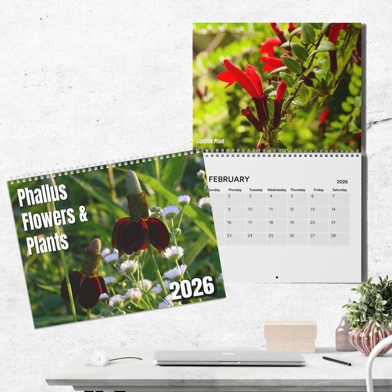 Nature's Penis Flower Calendar 2026 | Phallus Flowers Plants | Funny ...
