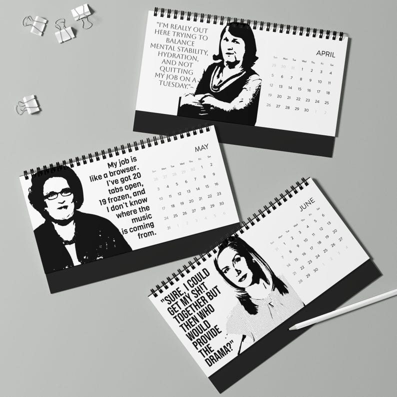 Sarcastic Office Quotes Desktop Calendar (2026) - Office Calendar ...