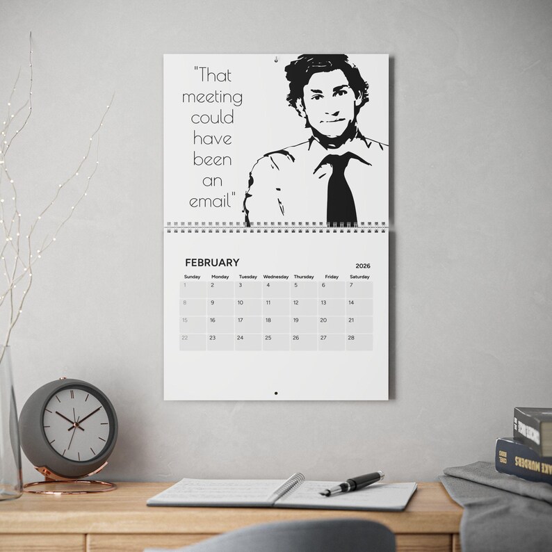 Sarcastic Office Quotes Wall Calendar (2026) - Office Calendar, Funny ...