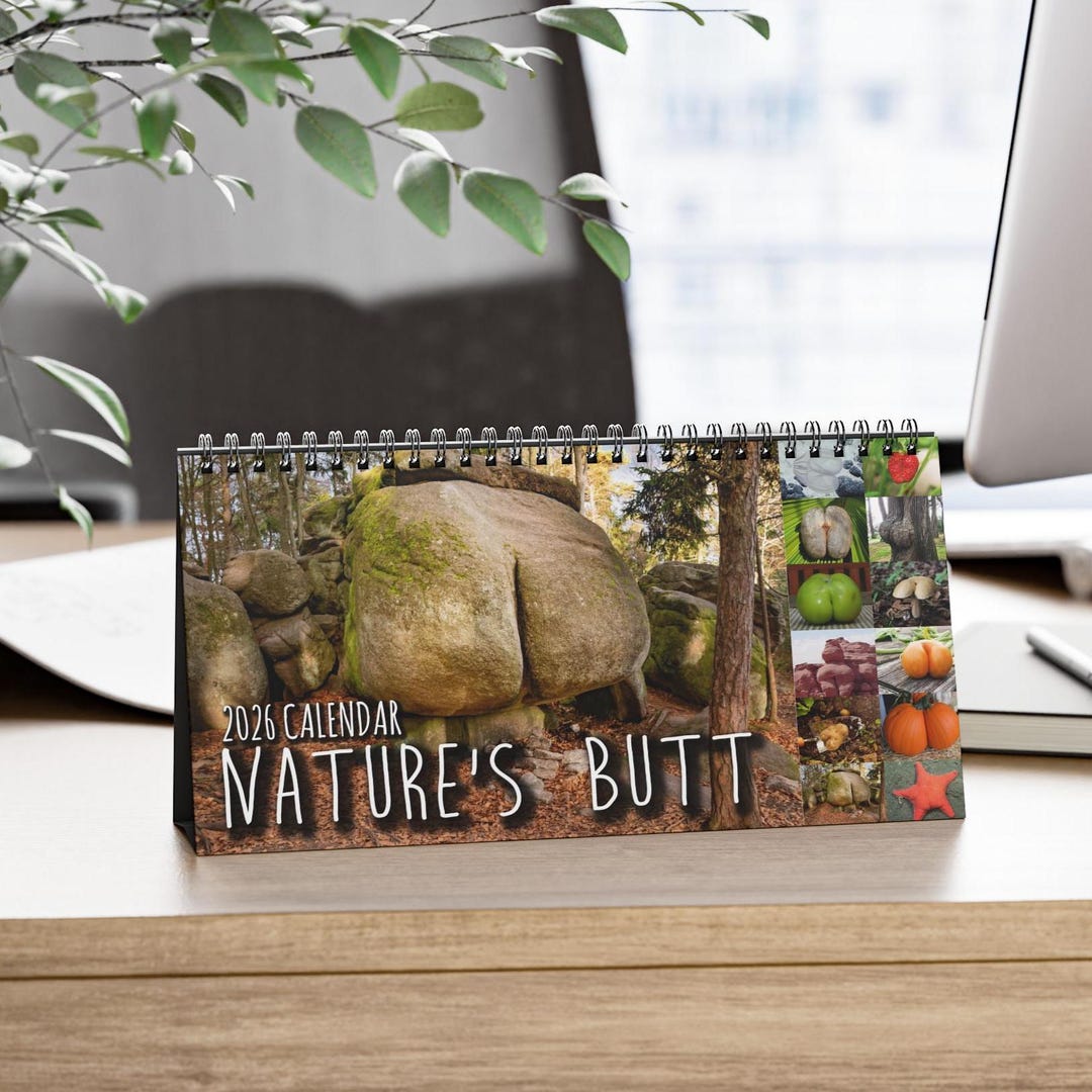 Natures Butt 2026 Desktop Calendar, Bum Calendar, Funny Calendar, Gag ...