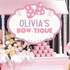 Personalized Minnie Mouse Bowtique Party Sign - Etsy