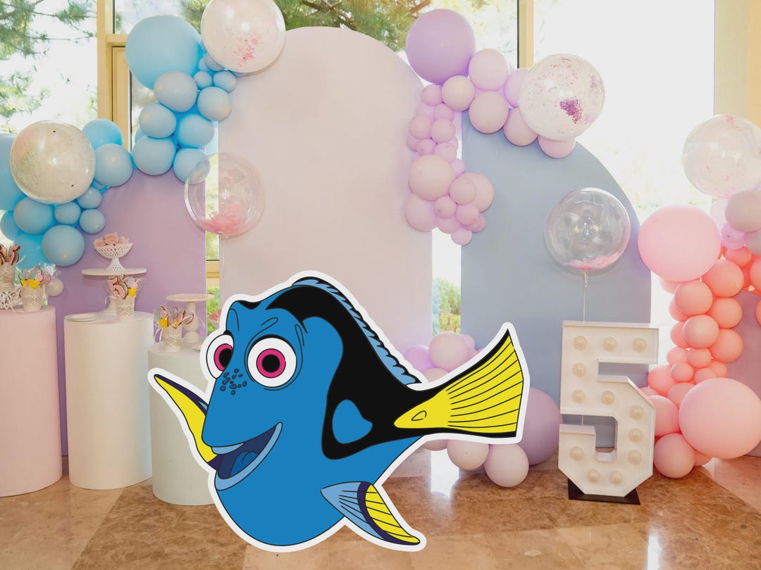 Cute Fish Dory Cutout, Backdrop Big Decor, Nemo Theme Party Decoration ...