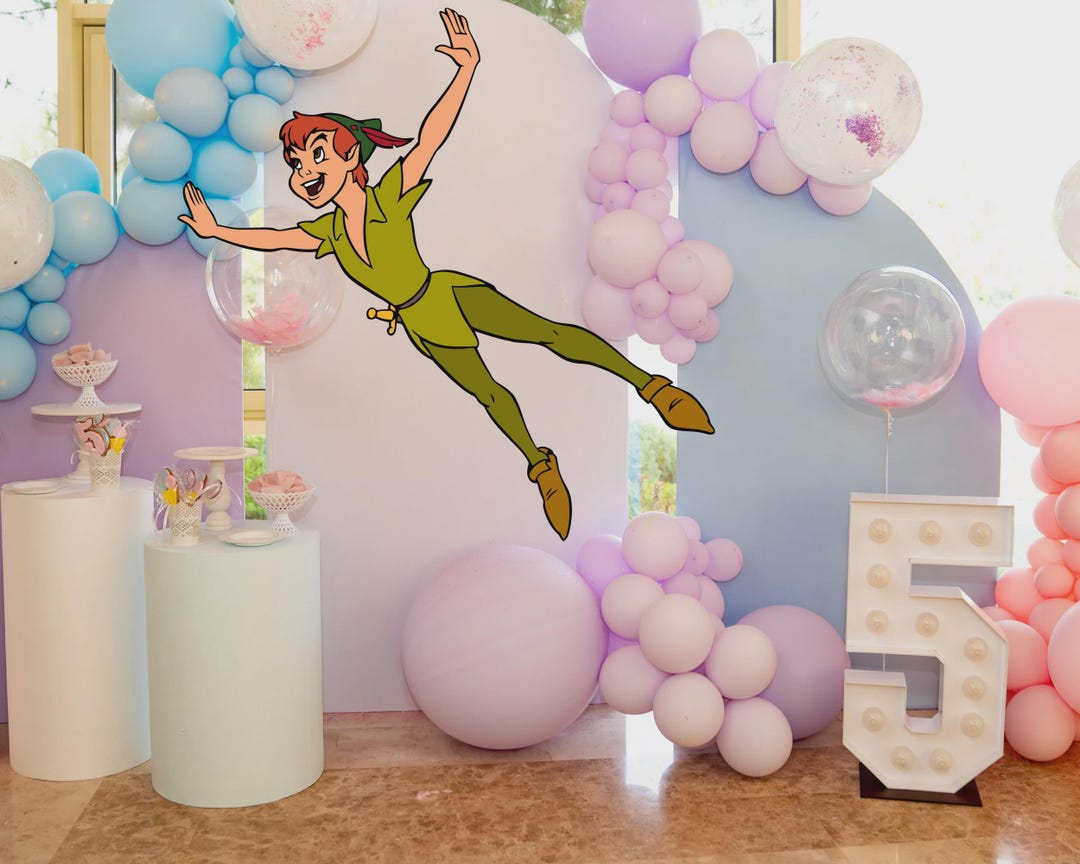 Peter Pan Cutout, Birthday Party Prop (digital Download) - Etsy