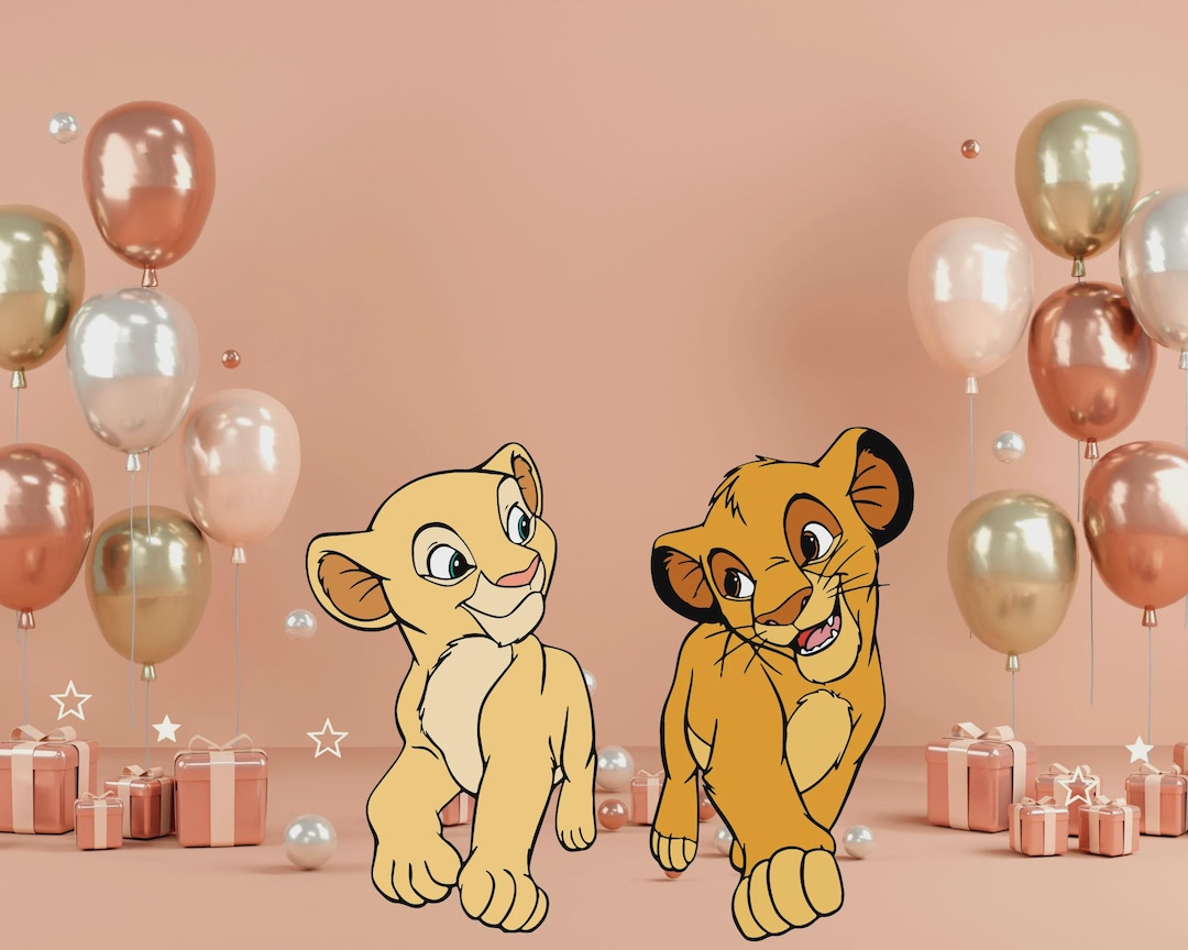 Lana and Simba Cutout, Simba Cutout Decor, Party Decoration, Lion King ...