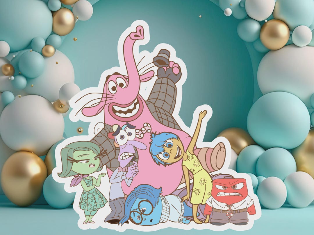 Inside Out Theme Party Cutout, Birthday, Baby Shower (digital Download ...