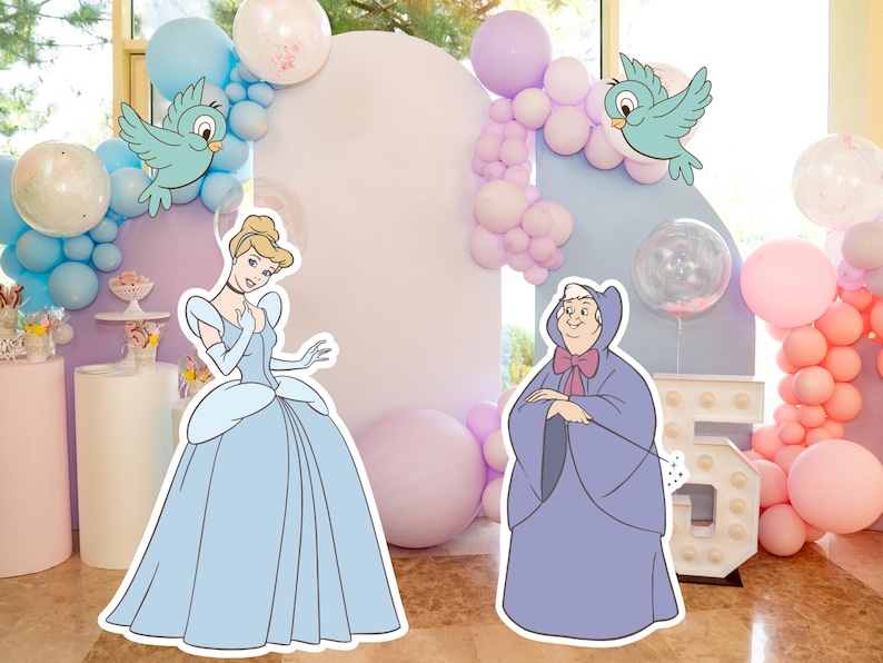 Cinderella Cutout, Carriage Godmother Cutout Decor, Cinderella Party ...