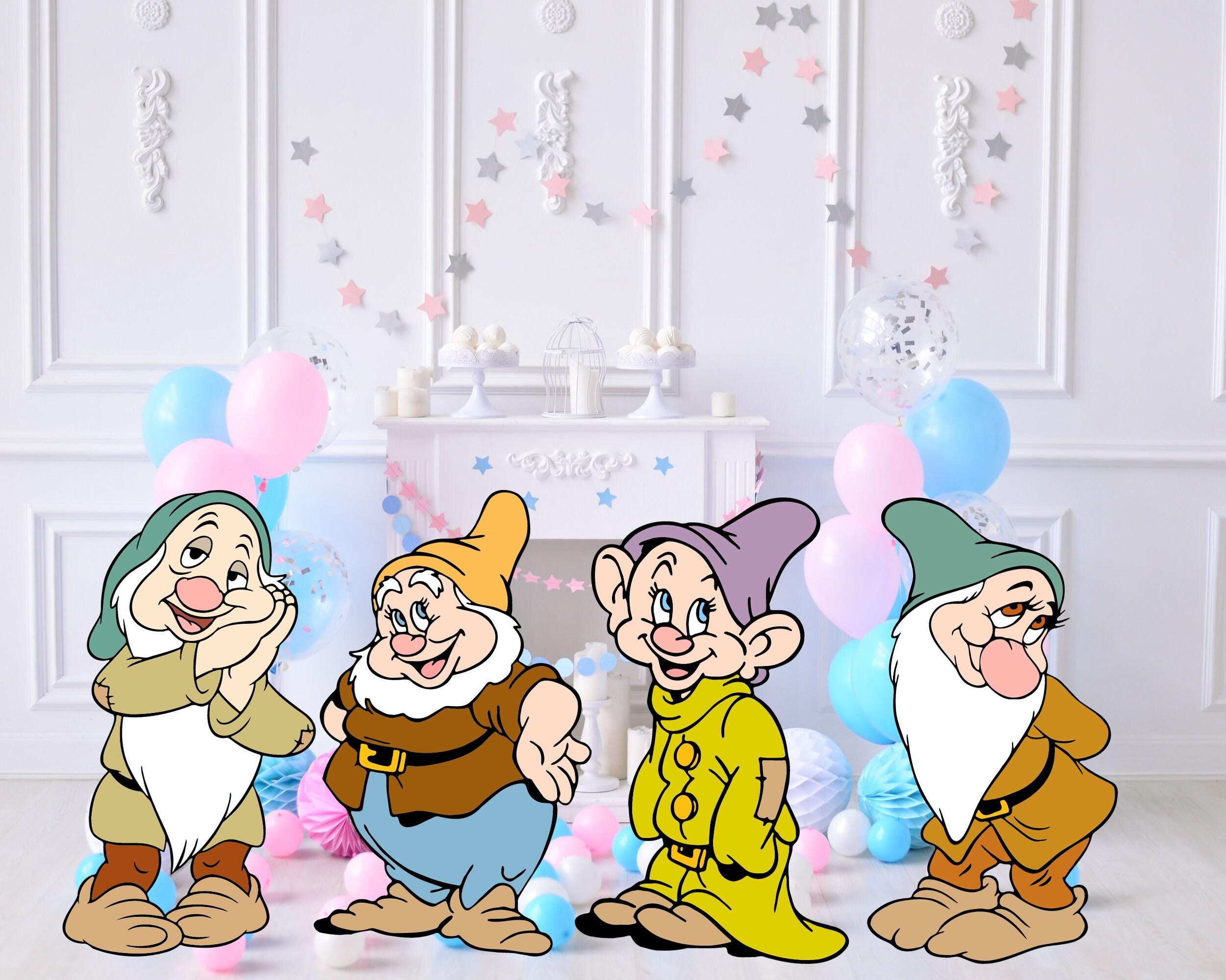 Snow White Seven Dwarfs Cutout, Snow White Big Decor, Snow White Party ...