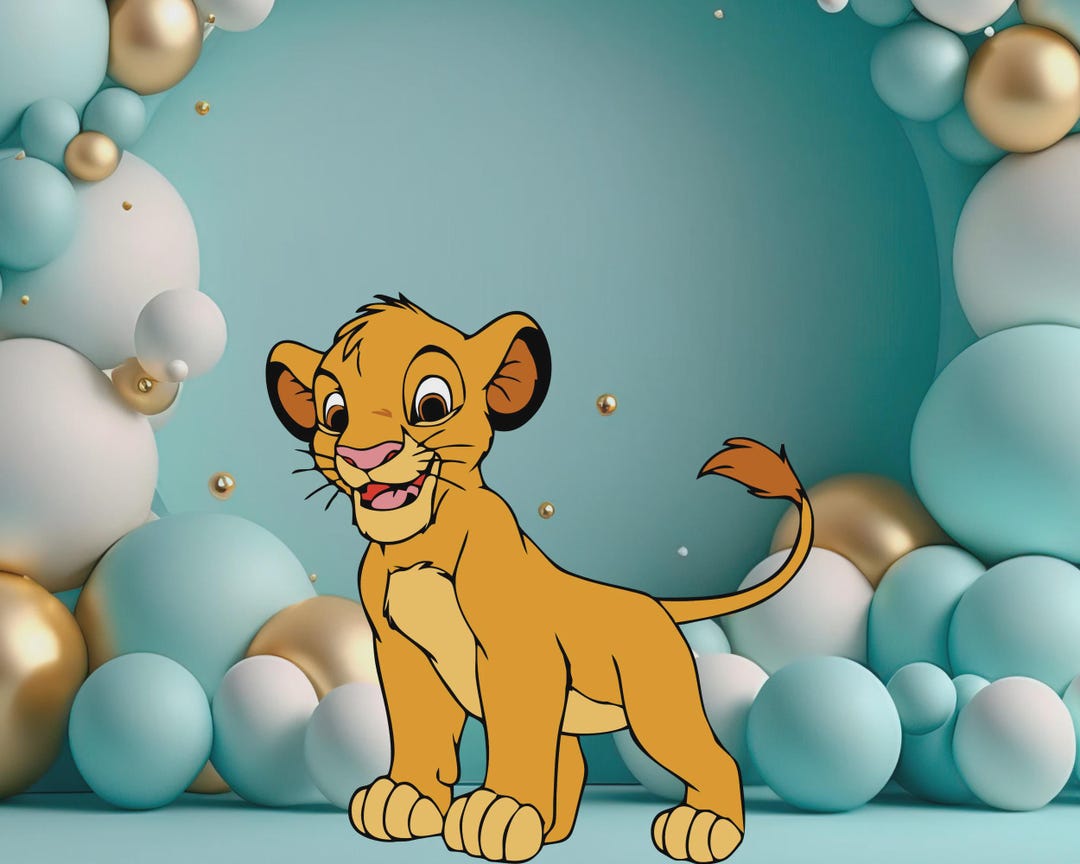 Simba Cutout, Lion King Party Decoration (digital Download) - Etsy
