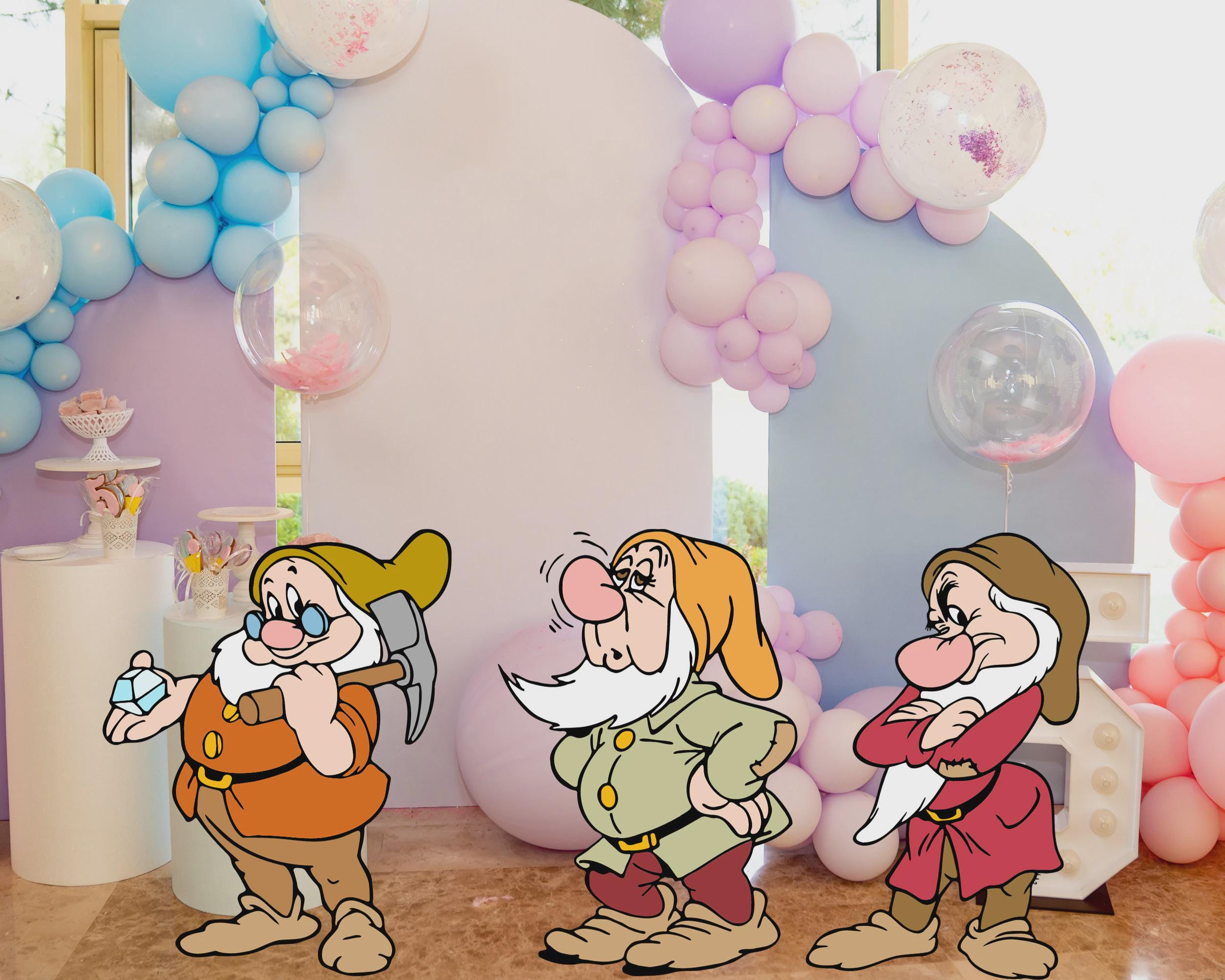Snow White Seven Dwarfs Cutout, Snow White Big Decor, Snow White Party ...
