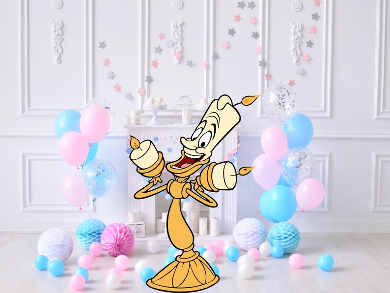 Lumière Cutout, Beauty and the Beast Decor, Belle Party Decoration ...