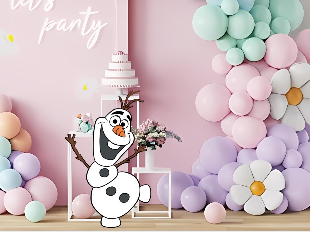 Olaf Cutout, Cute Princess Cutout Decor, Frozen Party Decoration Theme ...