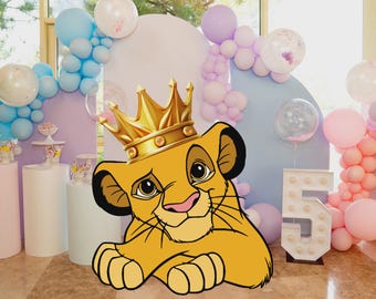 Baby Simba Cutout, Simba Cutout Decor, Party Decoration, Lion King ...
