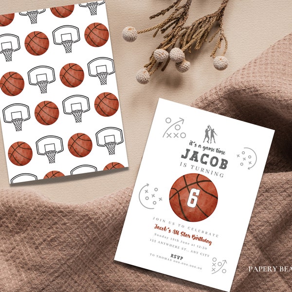 Basketball Invites - Etsy