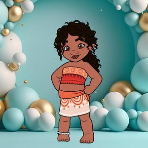 Simea Moana 2 Cutout, Moana Cutout Decor, Moana Party Decoration, Moana Theme Party, Birthday ...