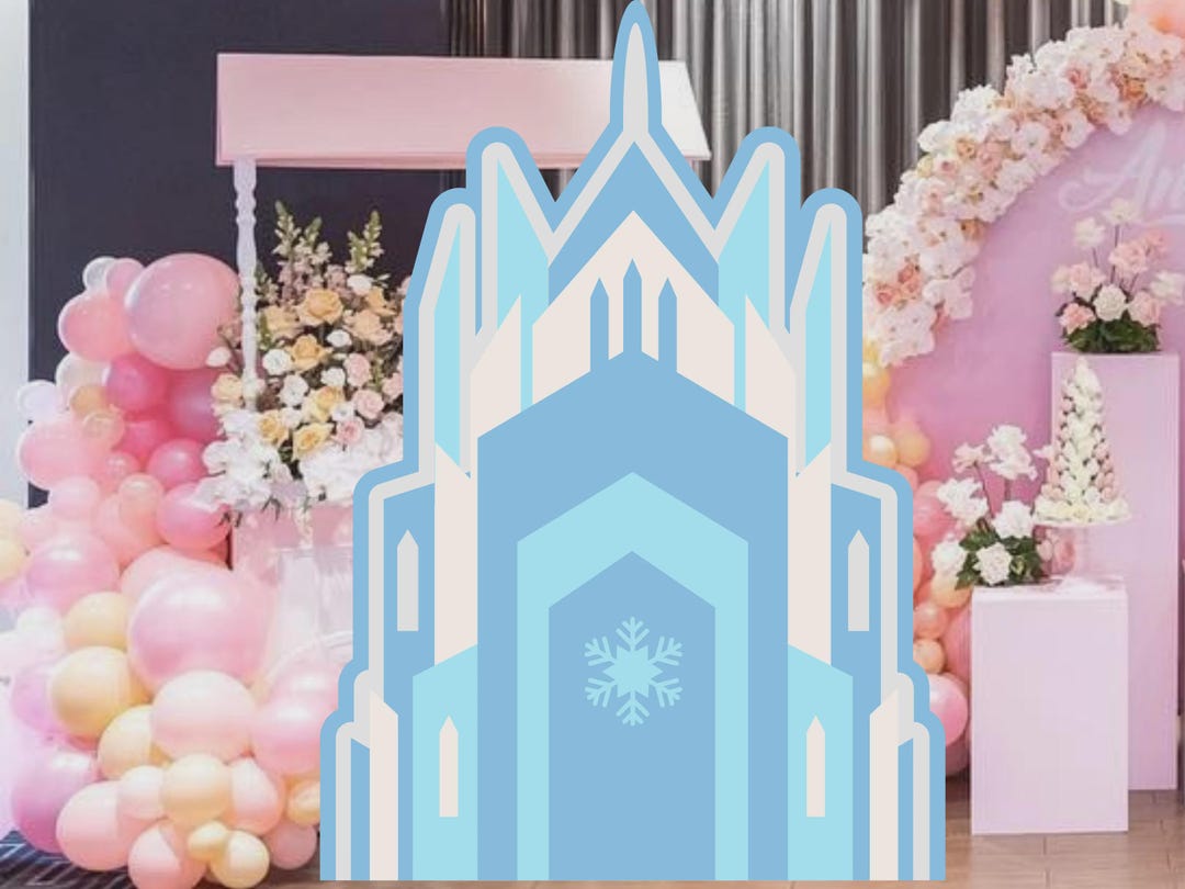 Elsa Castle Cutout, Frozen Castle Cutout Decor, Princess Party ...