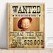 Wanted Poster Template Custom Wanted Birthday Poster Sign - Etsy