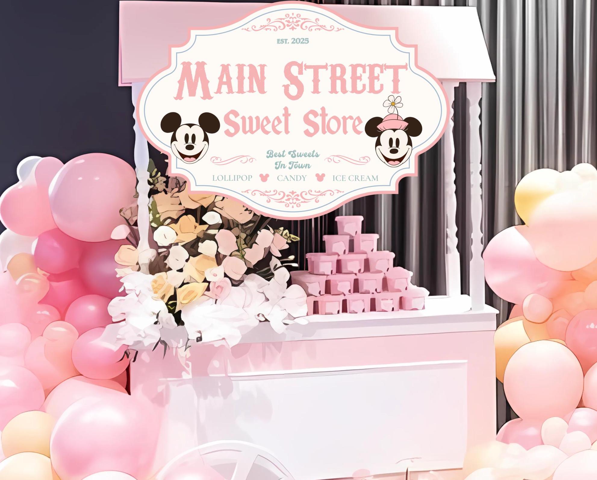 Mickey Mouse Sweet Shop Sign, Candyland Birthday (digital Download) - Etsy