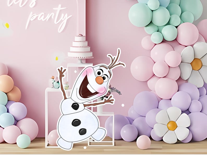 Printable Olaf Cutout, Frozen Party Decor (digital Download) - Etsy