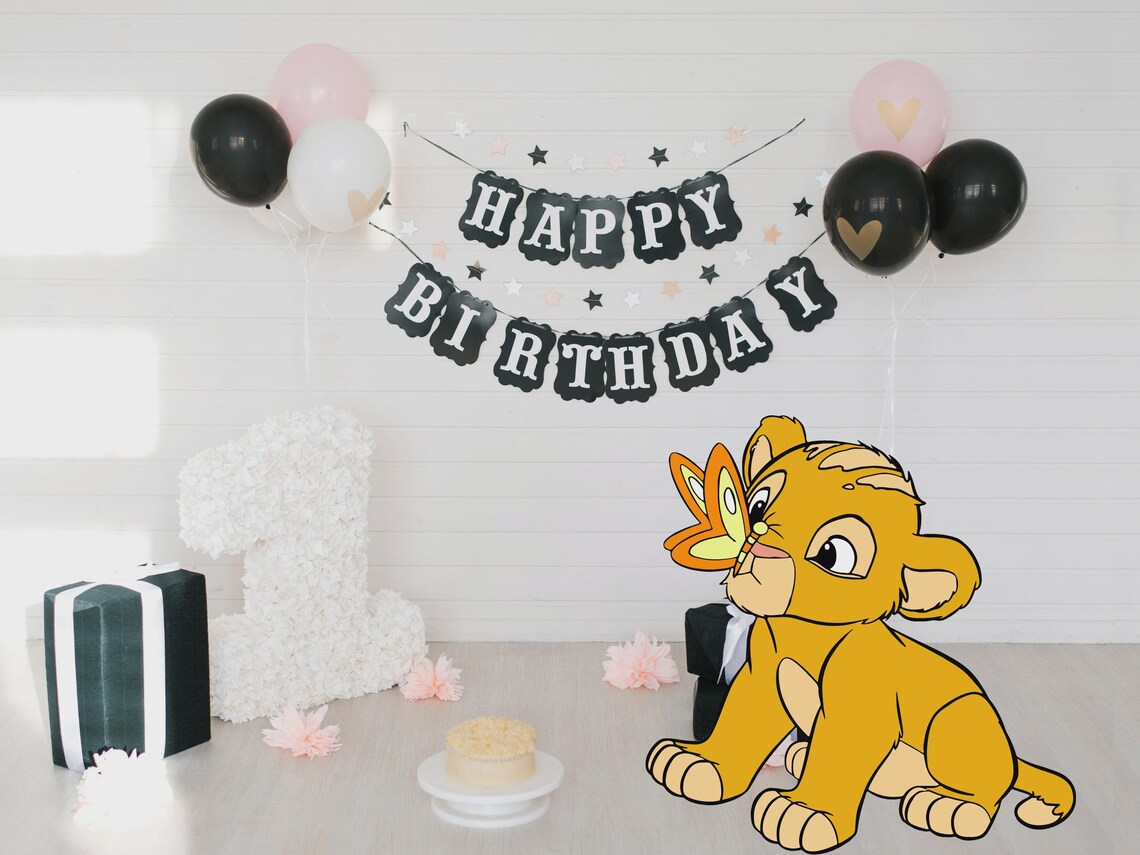 Baby Simba Cutout, Simba Cutout Decor, Party Decoration, Lion King ...