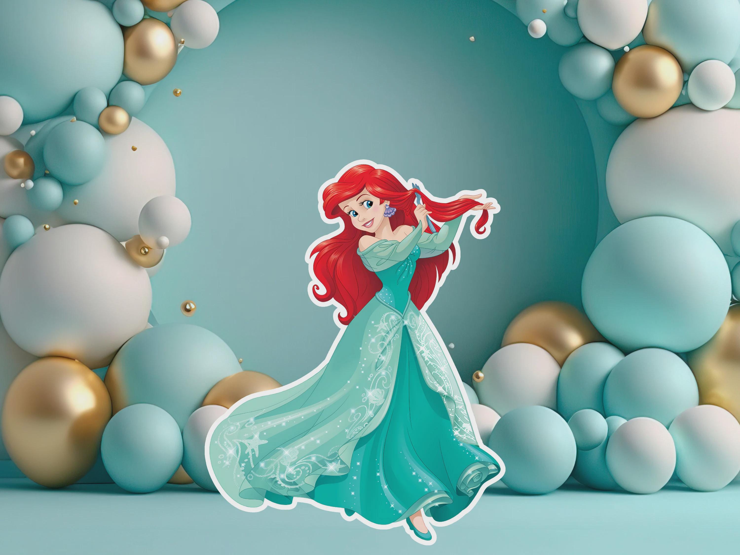 Ariel Cutout, Ariel Cutout Decor, Ariel Party Decoration Theme Baby ...
