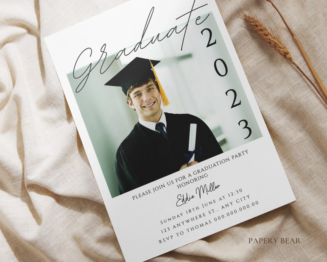 Graduation Invitation 2023 High School College Senior Graduation ...