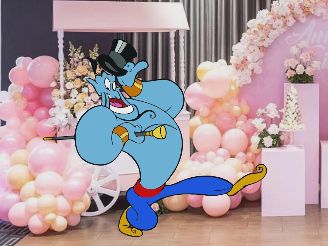 Genie Cutout, Aladdin Cutout Decor, Aladdin Party Decoration Theme Baby ...