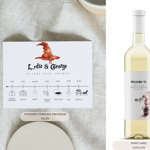 Editable HP Wedding Templates Invitation Bundle, Magical Wedding ...