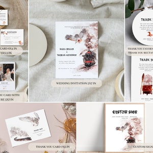 Editable HP Wedding Templates Invitation Bundle, Magical Wedding ...