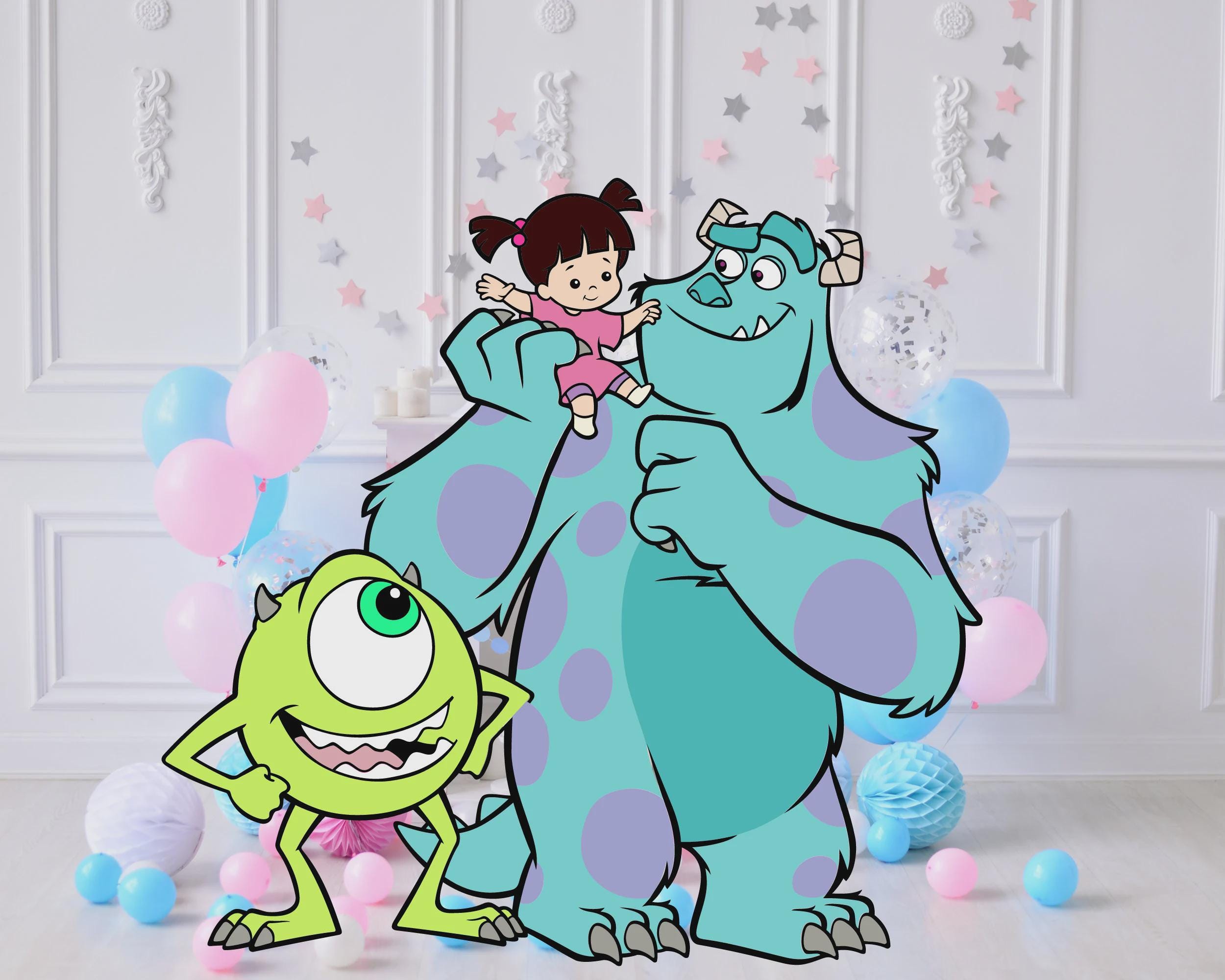 Monsters Inc. Party Cutout, Birthday Baby Shower Prop (digital Download ...
