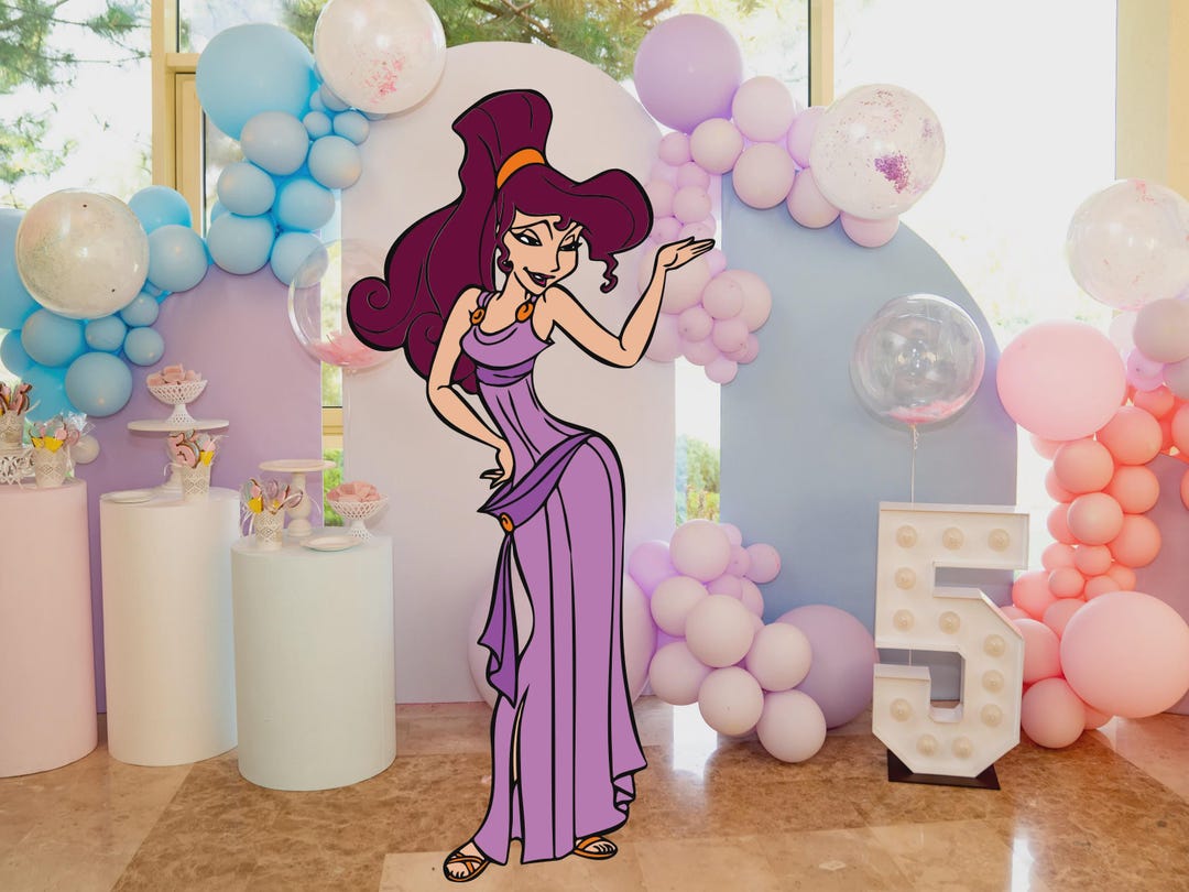 Megara Theme Cutout, Hercules Cutout Party Decoration, Greek Mythology ...
