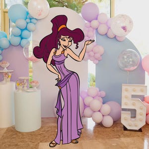 Megara Cutout, Hercules Party Decoration, Greek Mythology (digital ...
