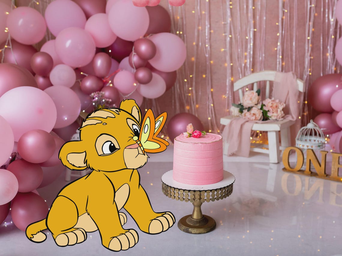 Baby Simba Cutout, Simba Cutout Decor, Party Decoration, Lion King ...
