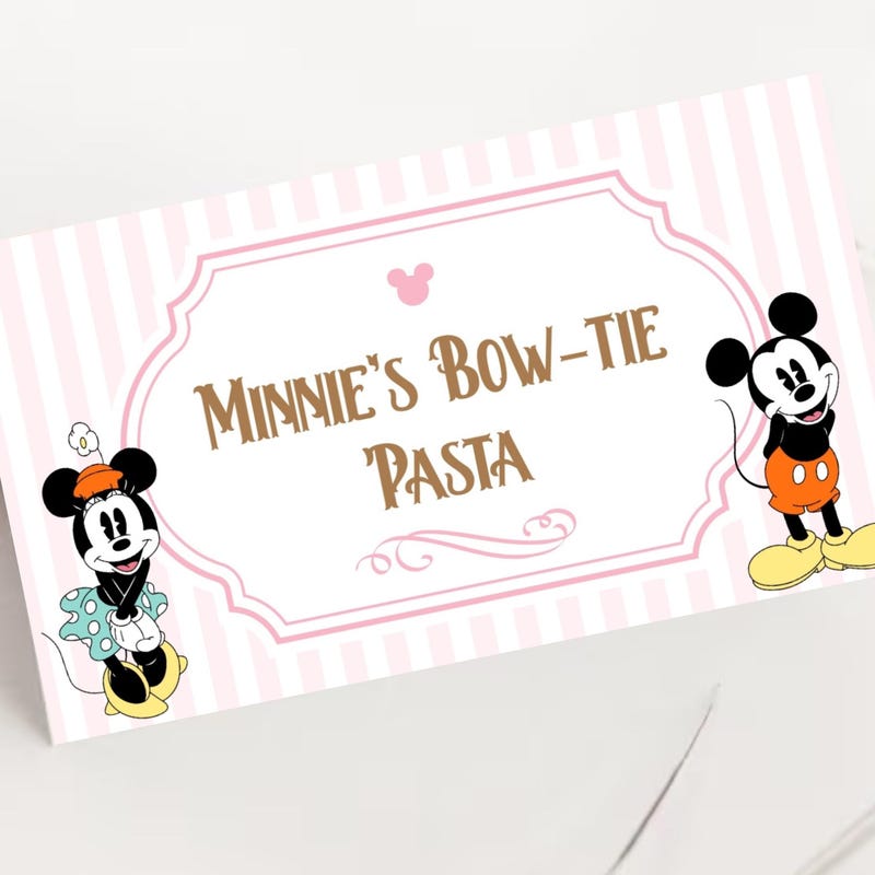 Minnie Mouse Labels - Etsy