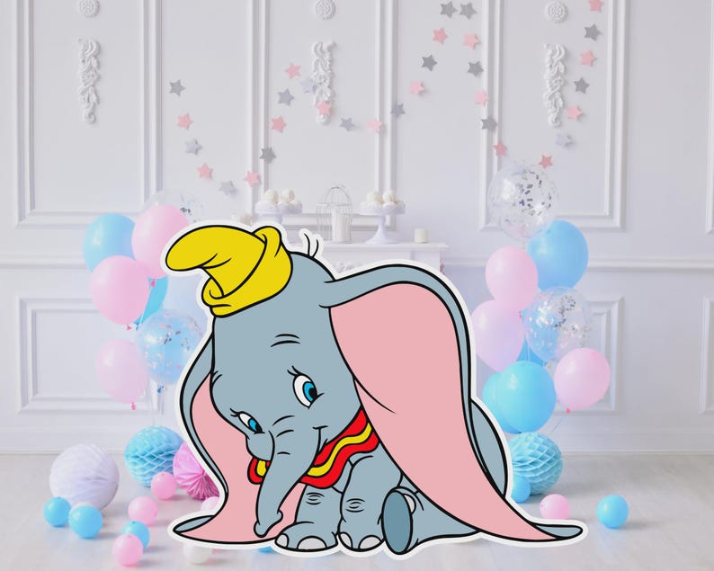 Dumbo Elephant Cutout, Party Backdrop Decor (digital Download) - Etsy
