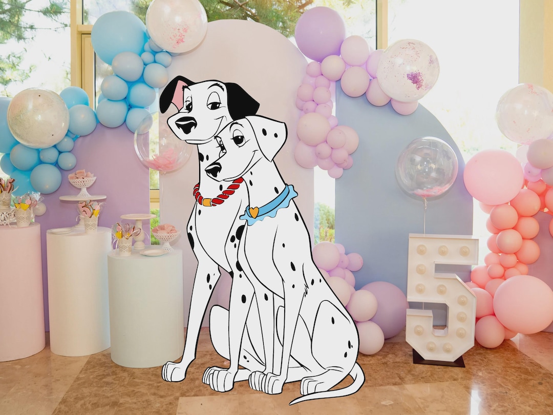 Cute Dog Dalmatian Cutout, Dalmatian Backdrop Decor, Party Decoration ...