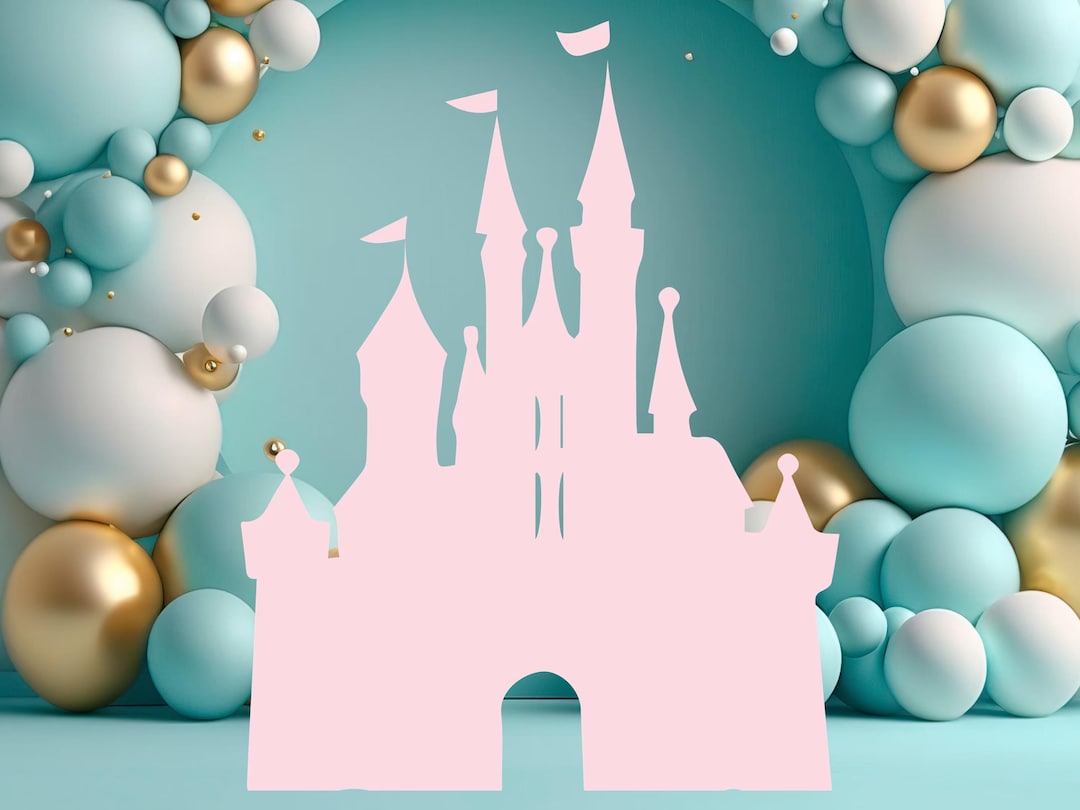 Castle Cutout, Princess Castle Cutout Decor, Princess Party Decoration ...