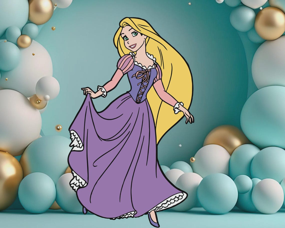 Rapunzel Stand up Prop, Tangled Party Decoration (digital Download) - Etsy