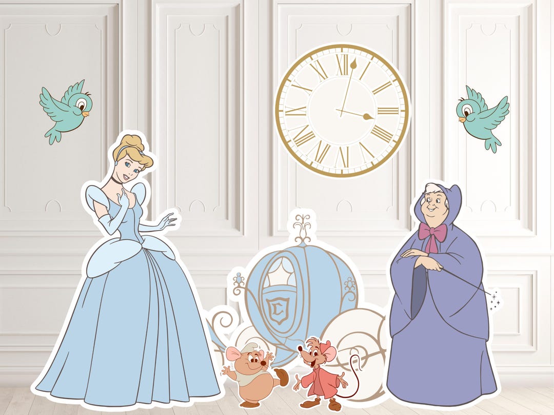 Cinderella Cutout, Carriage Godmother Cutout Decor, Cinderella Party ...