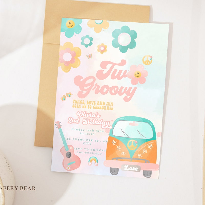 Two Groovy Birthday Party - Etsy