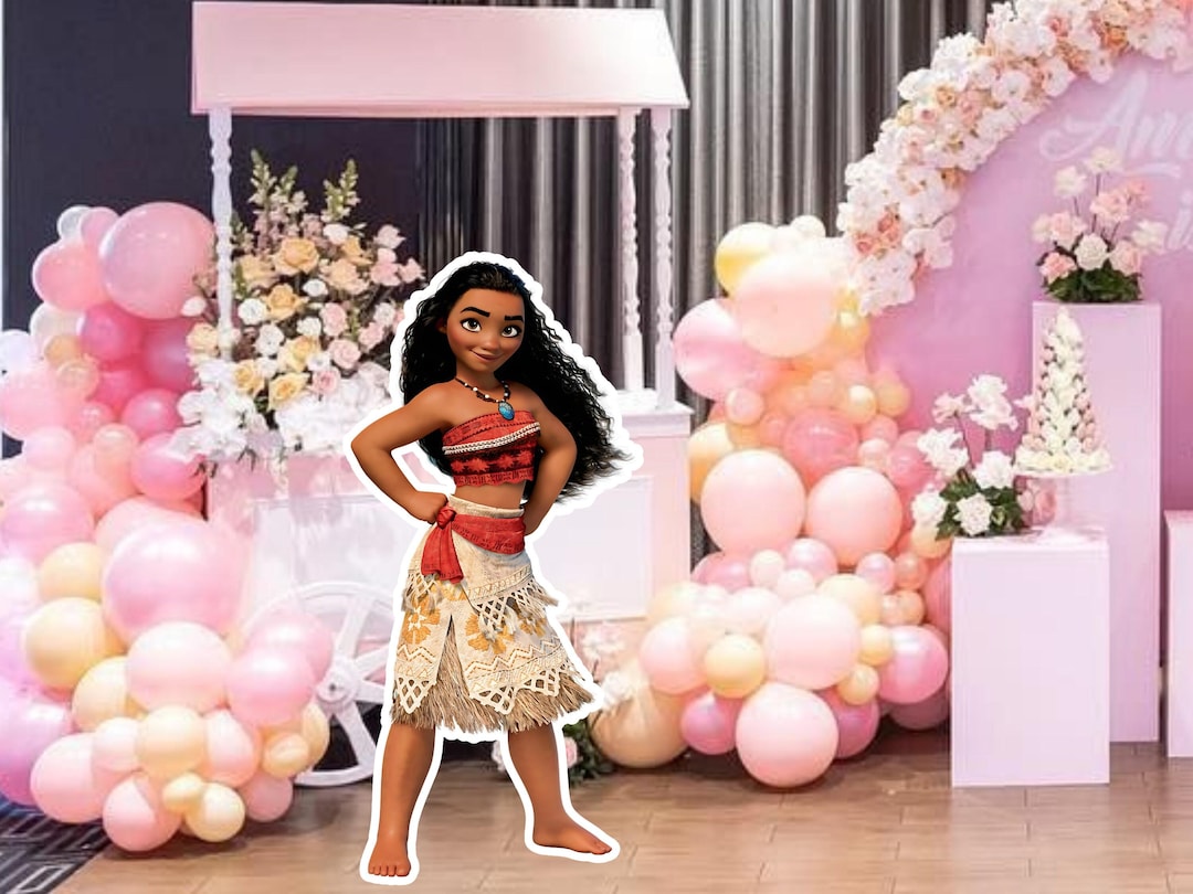 Moana Stand up Prop, Birthday Party Decoration (digital Download) - Etsy