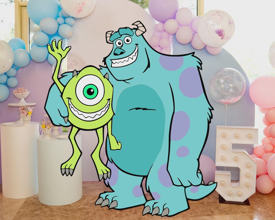 Monsters Inc Theme Cutout, Monsters Inc Cutout Party Decoration Theme ...