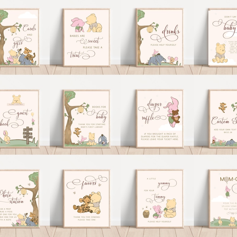 Winnie the Pooh Sign - Etsy