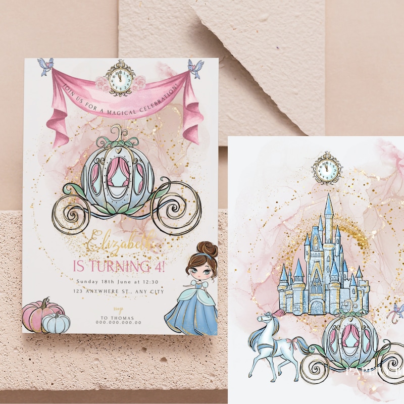 Cinderella Invitation - Etsy