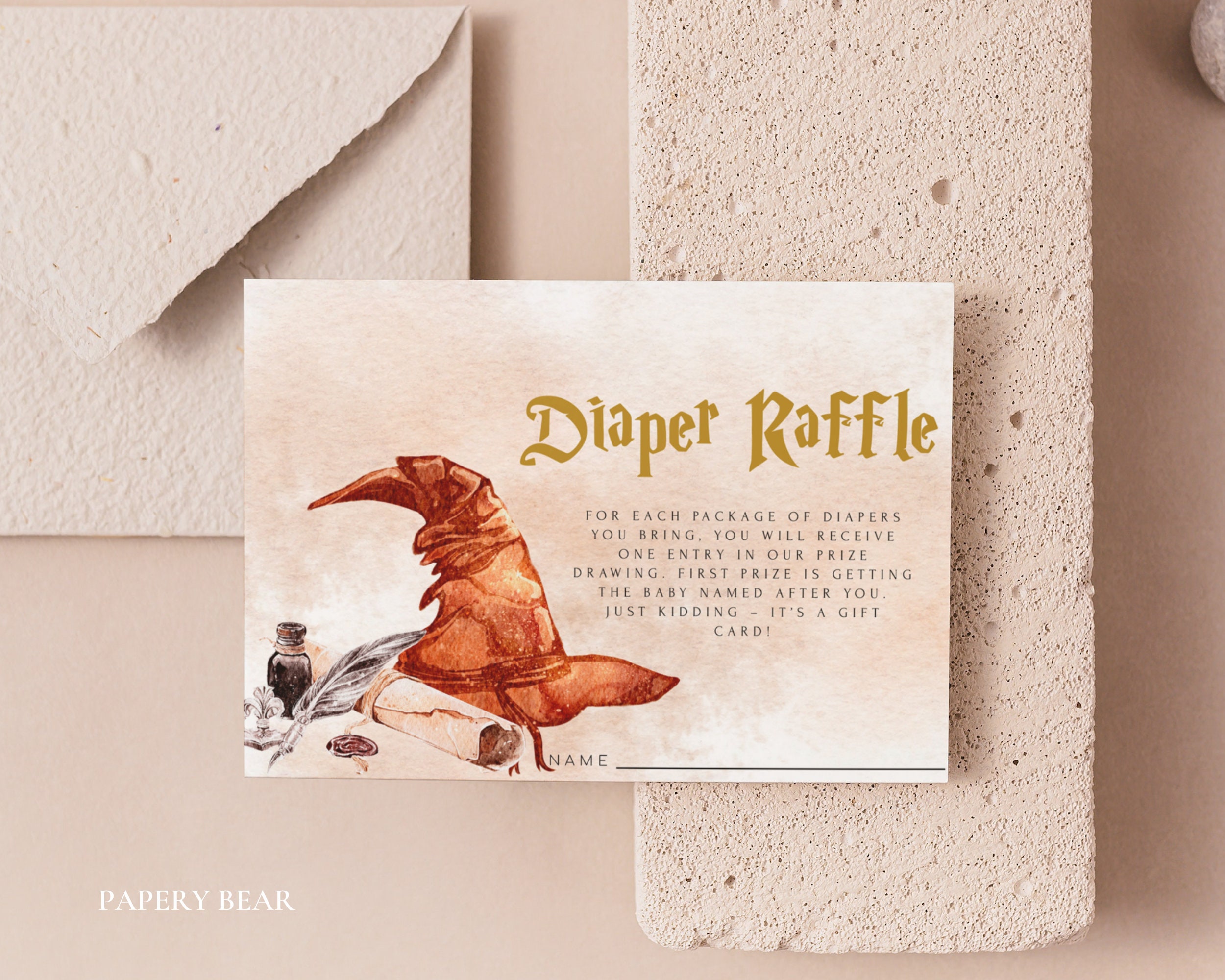 Editable HP Baby Shower Invitation Templates Bundle Wizard - Etsy